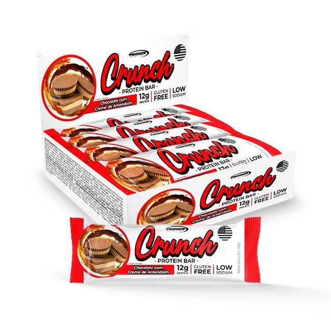 Barra de Proteína Crunch 45g - 12 Un - Pro Size Nutrition - Barra de ...