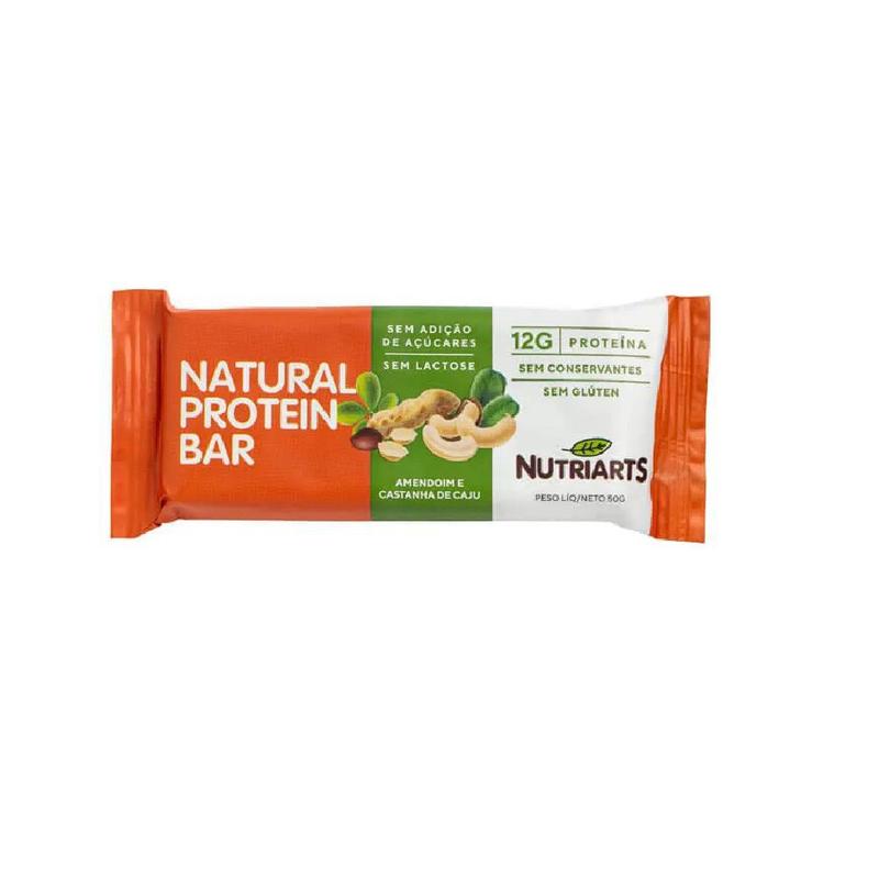 Barra Natural Protein Bar Amendoim e Castanha - Nutriarts 50g - Barra ...