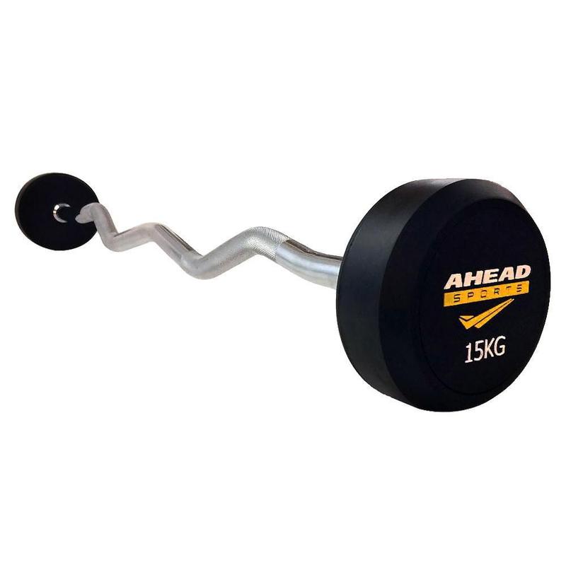 Barra W Montada 15 Kg As3009 Ahead Sports Preto E Amarelo - Barra de ...