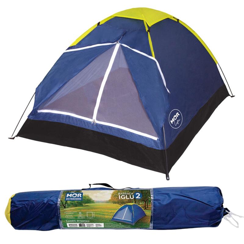 Barraca De Camping 2 Pessoas Verde Impermeável C/ Bolsa Mor - Barraca ...