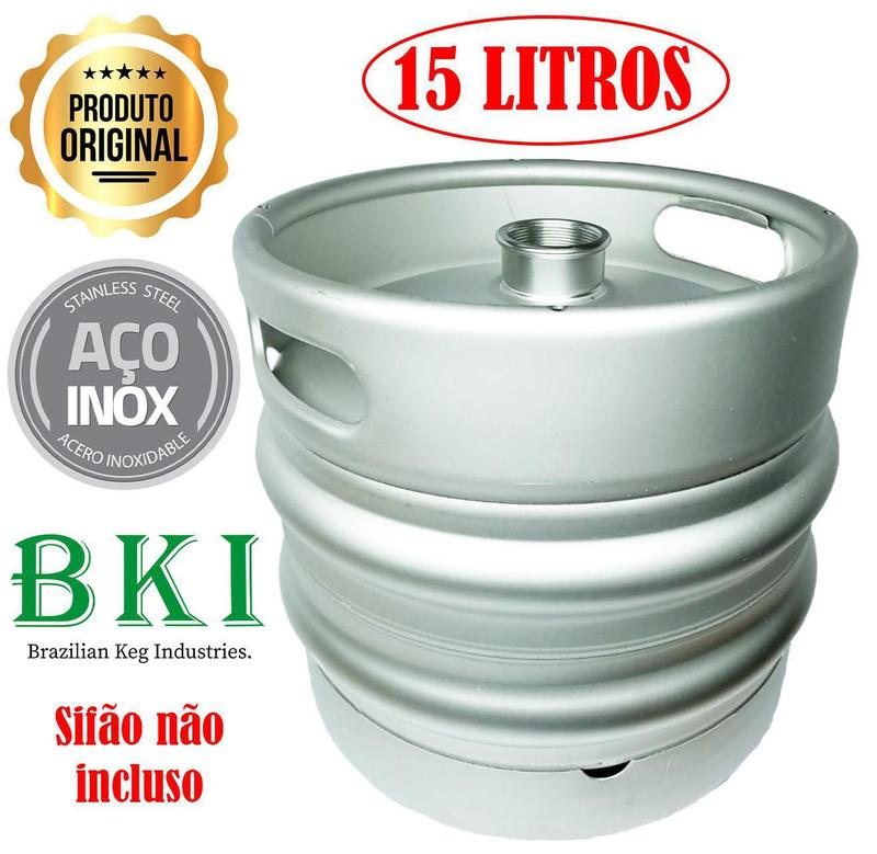 Barril De Chope Inox 304 - 15 Litros - Bki - Dornas e Barris - Magazine ...