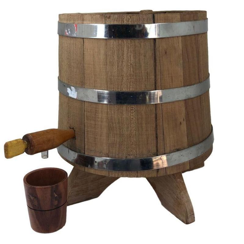 Barril De Madeira Carvalho 2 Litros Modelo Vertical - Artesanato Lider ...