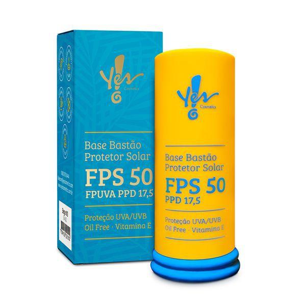 Base Bastão Protetor Solar FPS 50 Bege 04, 14 g - Yes! Cosmetics - Base ...