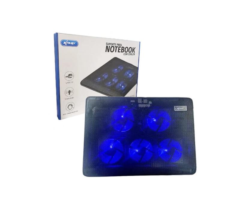 Base Cooler Notebook Com 5 Fans - Knup - Suporte para Notebook ...