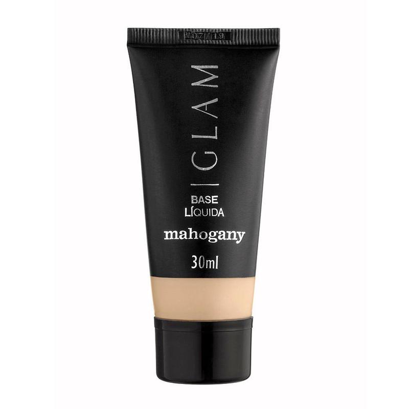Base liq alta cobertura bege 3 mahogany 30ml - Base Facial - Magazine Luiza