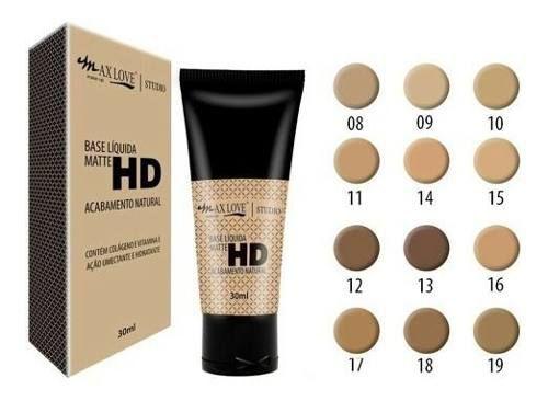 Base Liquida Alta Cobertura Max Love Matte Hd- Super Preço. - Maquiagem ...
