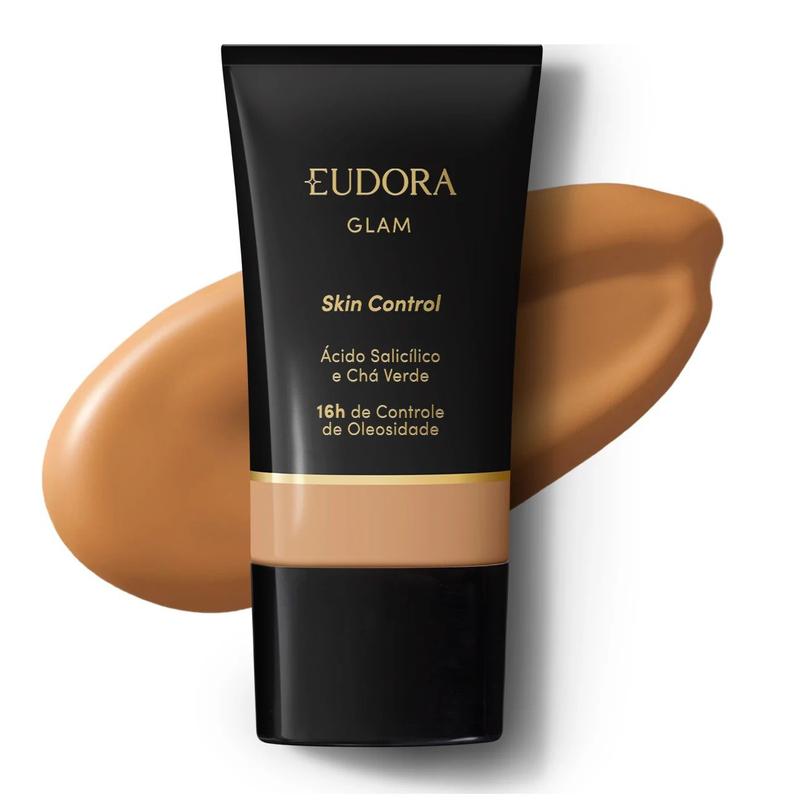 Base líquida fluída eudora glam skin control 30ml - Base Facial ...