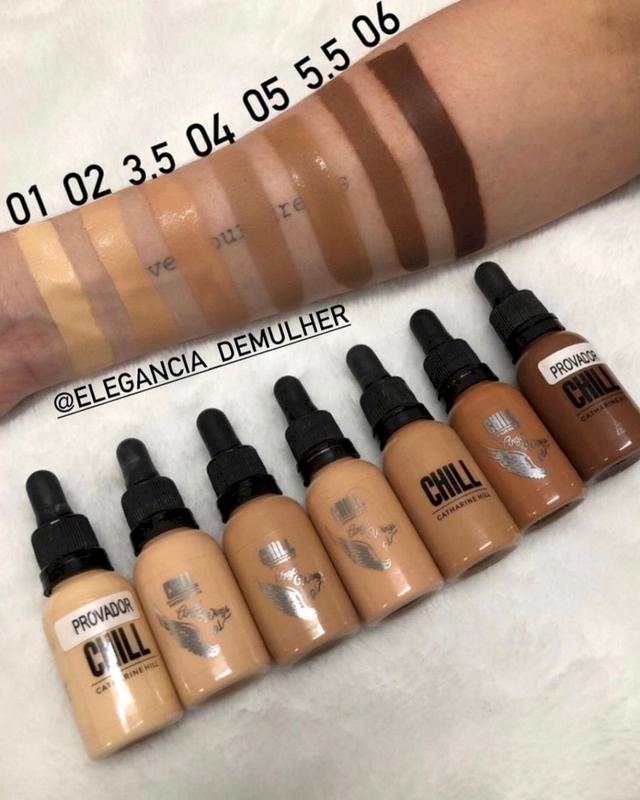 Base Líquida Média Cobertura Chill - Catharine Hill 30mL - Base Facial - Magazine Luiza