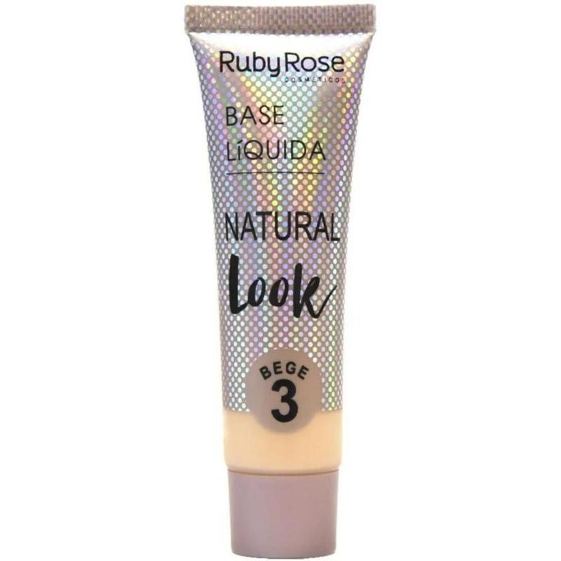 Base Líquida Natural Look Ruby Rose Matte Cruelty Free - Base Facial ...