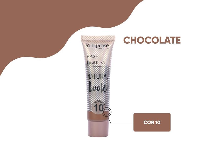 Base Líquida Natural Look - Ruby Rose - Base Facial - Magazine Luiza