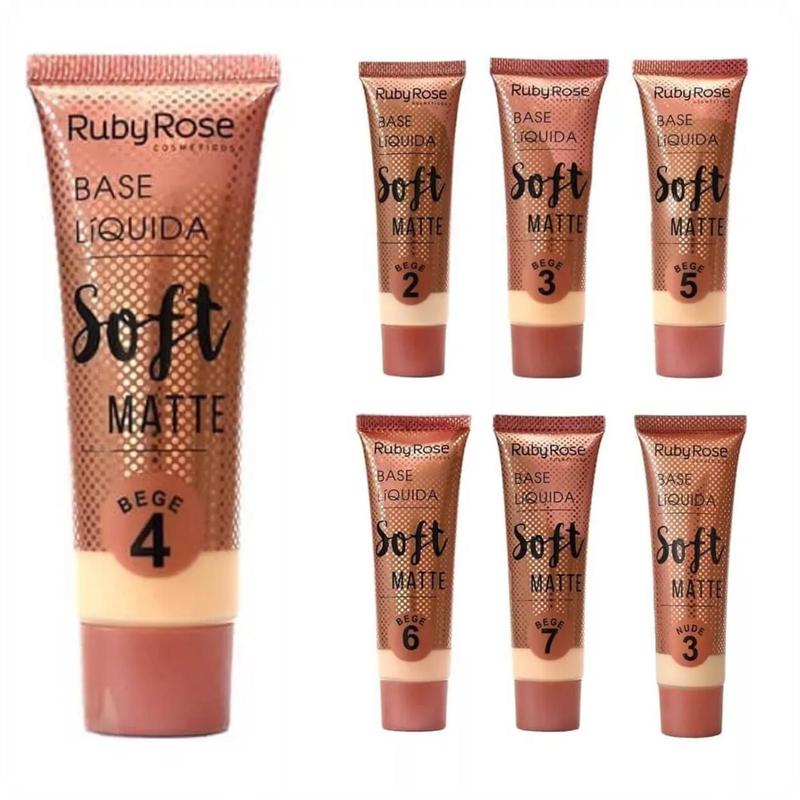 Base Líquida Ruby Rose Soft Matte Alta Cobertura Bege, 02 - BELLAS ...