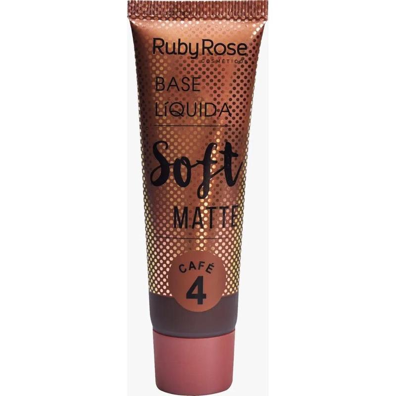 Base Líquida Ruby Rose Soft Matte Café 4 29ml - Base Facial - Magazine ...