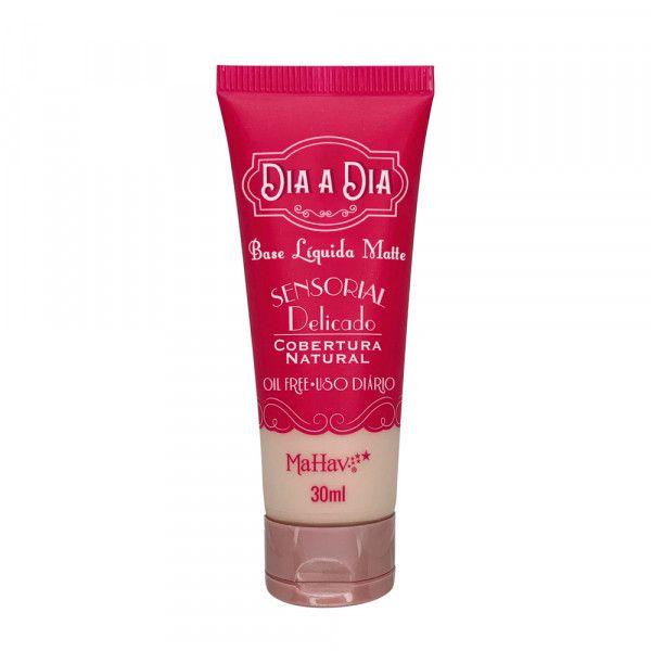 Base Matte Mahav Dia a Dia Cor: 01 30ml - Base Facial - Magazine Luiza