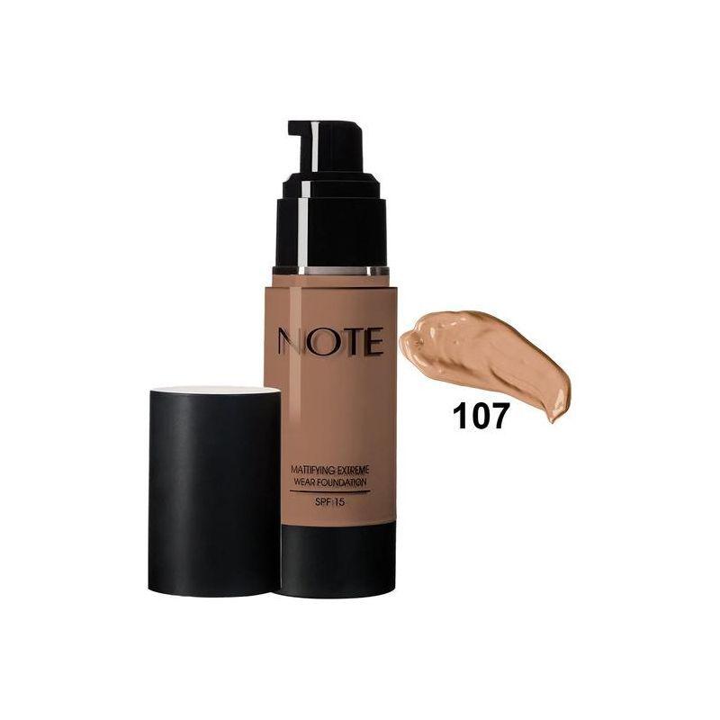 Base Note Mattifying Extreme Wear Foundation 107 Toffee 35 Ml - Vila ...