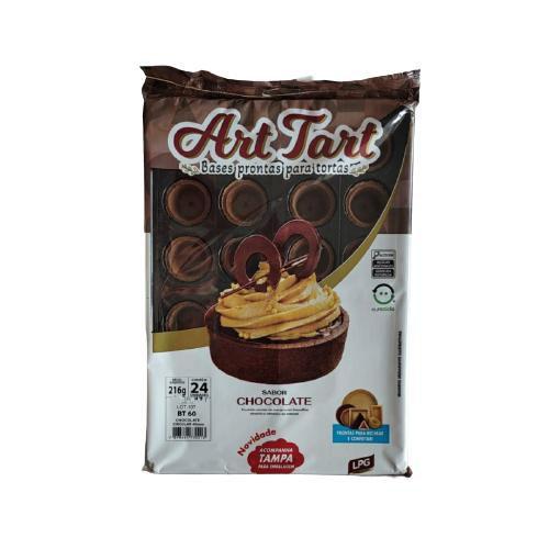 Base pronta p/ torta chocolate c/24 un circ 40mm - art tart - Base para ...