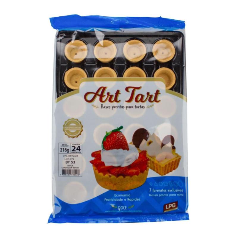 Base pronta p/ torta doce c/ 24 un circ 40mm - art tart - Base para ...