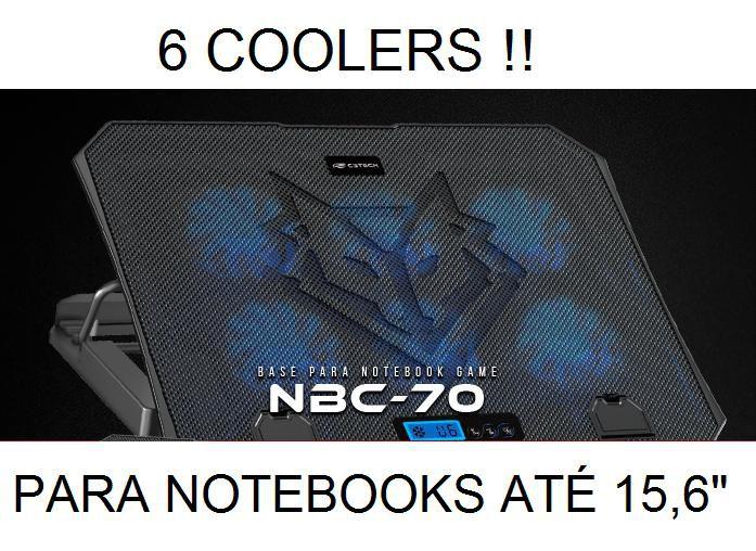 Base Refrigerada Com Cooler Para Notebook Netbook Ultrabook - C3Tech ...