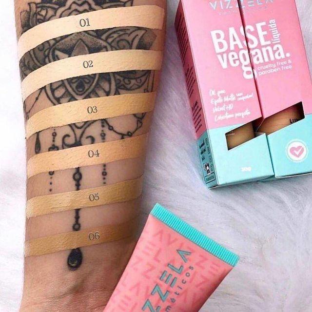 Base Vegana Líquida com Efeito Matte 30g - Vizzela - Base Facial ...