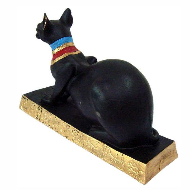 Bastet Bast Ubasti Baenaset Ou Ailuros Gato Egípcio Deitado - Shop ...