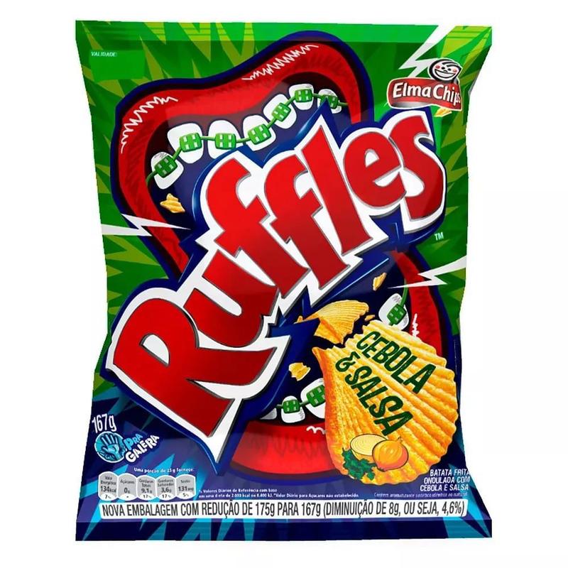 Batata Ruffles Cebola e Salsa 167g - PepsiCo - Ruffles - Magazine Luiza