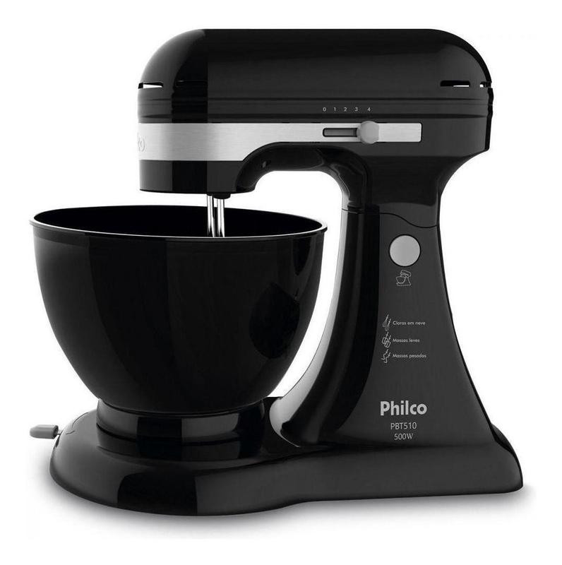 Batedeira Com Pedestal Philco Pbt510 Preta 127v - IMP - Batedeira e Acessórios - Magazine Luiza
