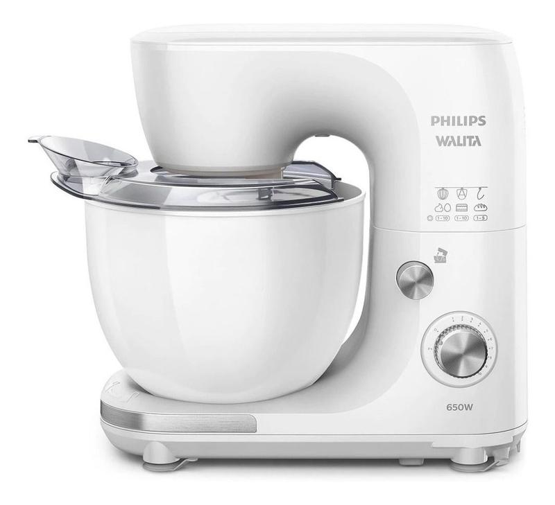 Batedeira com pedestal Philips Walita 7000 Series RI7912 branca 127V - IMP - Batedeira e ...