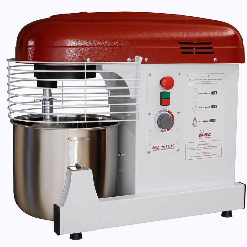 Batedeira Orbital Planetaria para Cremes, Massas 10 Velocidades 20 Litros Mana BPM 18 PLUS ...