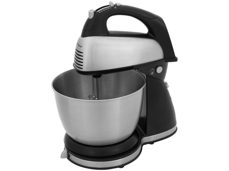 Batedeira Portátil Hamilton Beach - Prata e Preta Inox 260W Clássica 6 ...