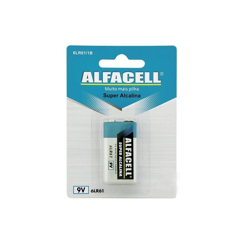 Bateria Alcalina 9V - Alfacell - Fonte de Energia - Magazine Luiza