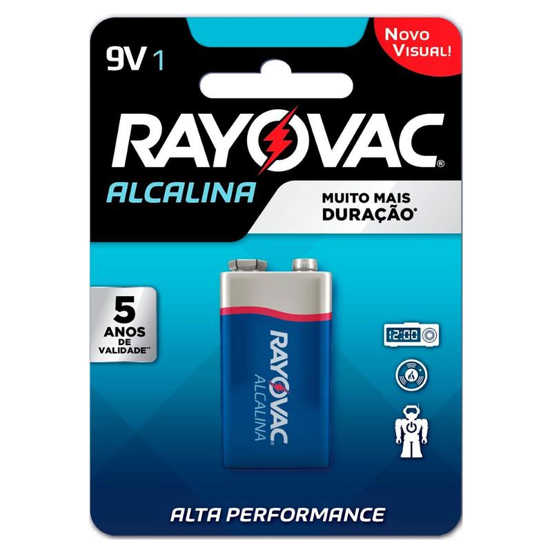 Bateria Alcalina 9v Com 1 20984 - RAYOVAC - Rádio Portátil - Magazine Luiza