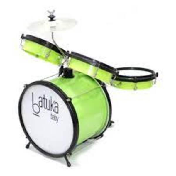 Bateria Baby Batuka Verde Cítrico Luen - Bateria / Tambor de Brinquedo ...