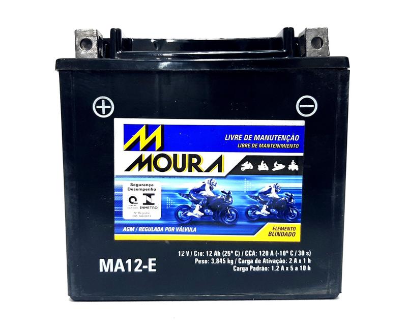 Bateria bmw r1200 r1200 gs f800 gs 12ah midnight star 950 xvs moura ...