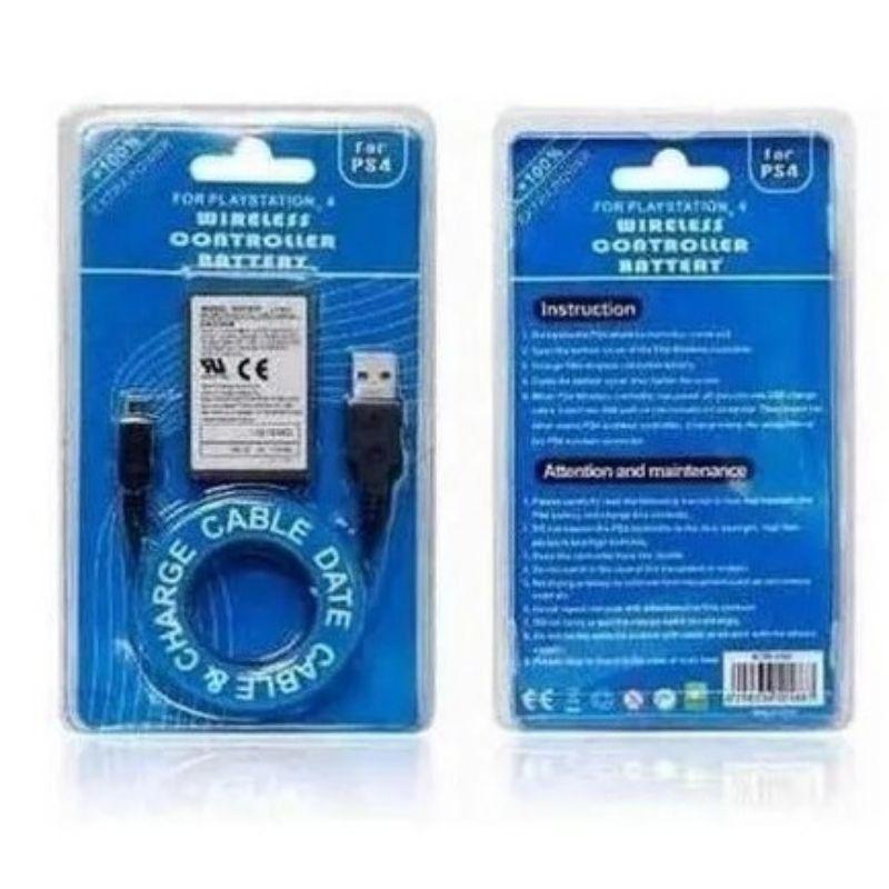 Bateria e Cabo Para Controle De 4 Ps4 2000mah + Cabo USB - XD - Outros Games - Magazine Luiza