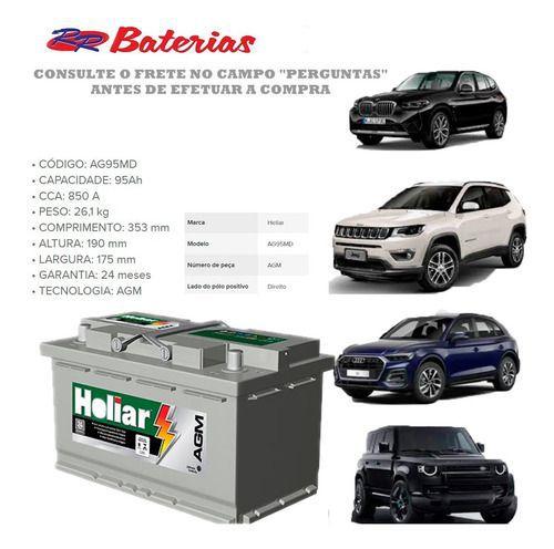 Bateria Heliar Agm 95ah Start Stop Audi Bmw Jeep Land Rover - universal ...