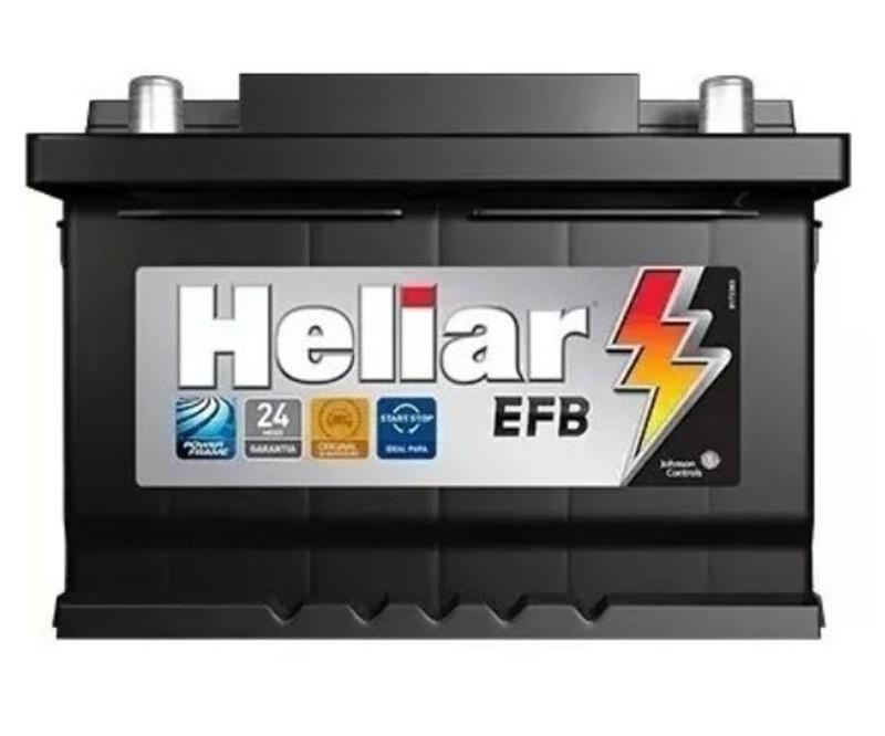 Bateria Heliar EFB 60Ah - HFB60HD - Para Carro C/ Start-Stop - Bateria ...