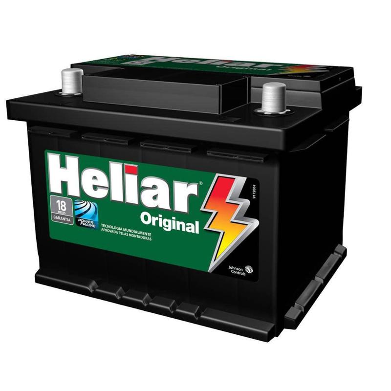 Bateria Heliar Original 60AH D HGR60DD Preto SE - Bateria Automotiva ...