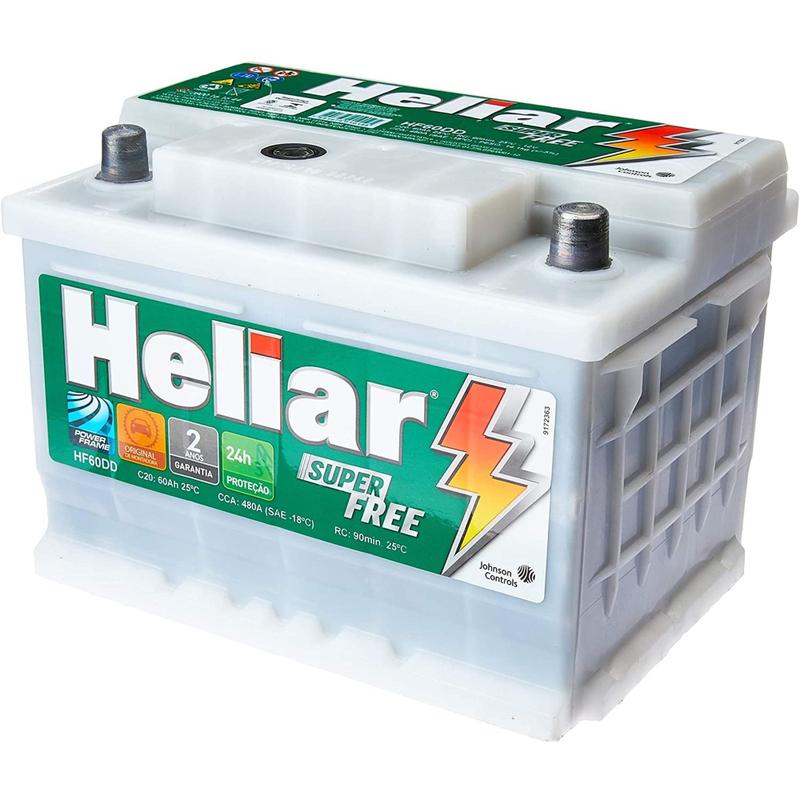 Bateria Heliar Super Free 60ah Space Fox Ecosport Gol Polo - Outros ...