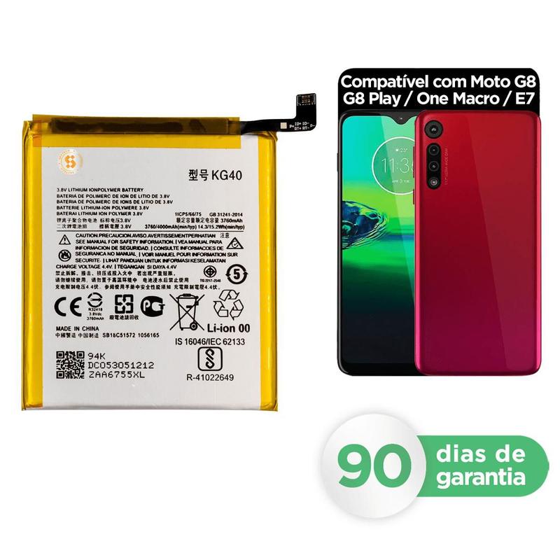 Bateria Moto G8 G8 Play One Macro (KG40) Compatível Motorola - Bateria ...