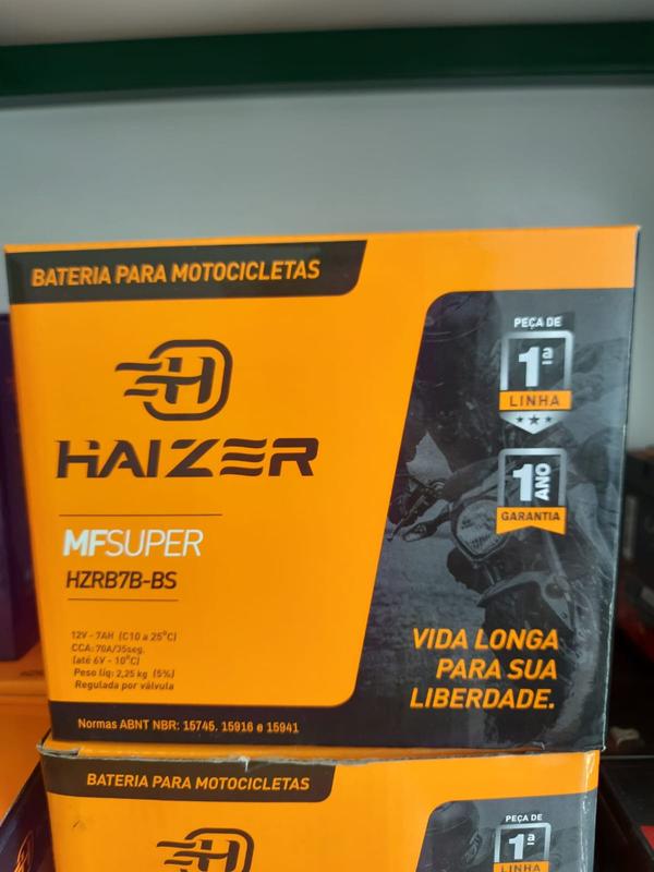 Bateria Moto Haizer Honda Xr200 7ah 12v (yb7b-bs) - MFSUPER - Bateria ...
