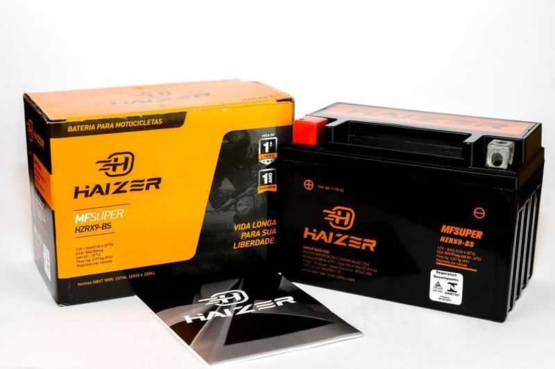 Bateria Moto Yamaha XT 600 9 AH HZRX9-BS - Haizer - Bateria de Moto ...
