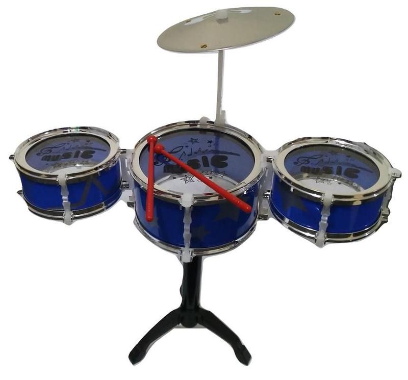 Bateria musical infantil fenix 1 prato 3 tambores - Bateria / Tambor de ...