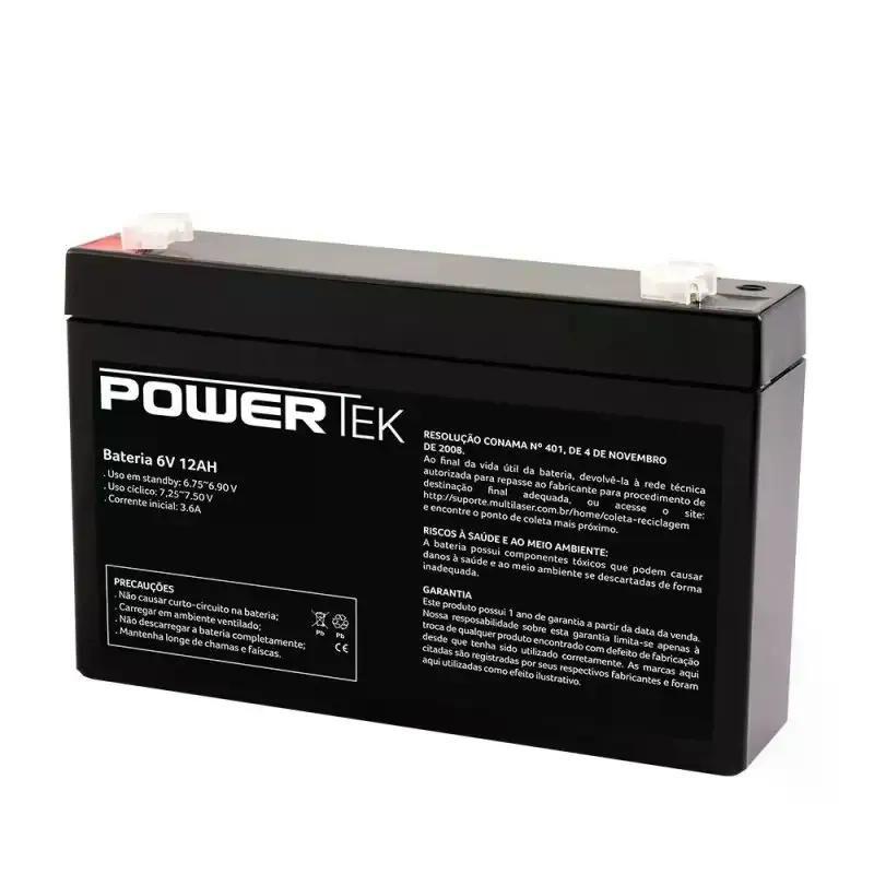 Bateria Powertek 6v 12ah - En005 - Bateria Automotiva - Magazine Luiza