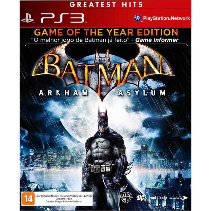 Batman - Arkham Asylum Ps3 - WB GAMES - Jogos de Ação - Magazine Luiza