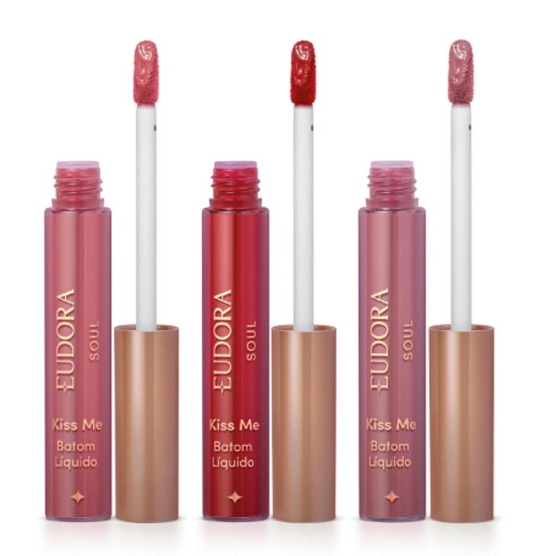 Batom Líquido Eudora Soul Kiss Me (cor a escolher) Eudora - Batom ...
