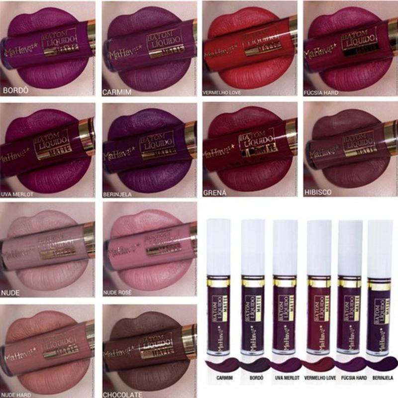 Batom Líquido Matte Mahav 4 Ml - Batom - Magazine Luiza