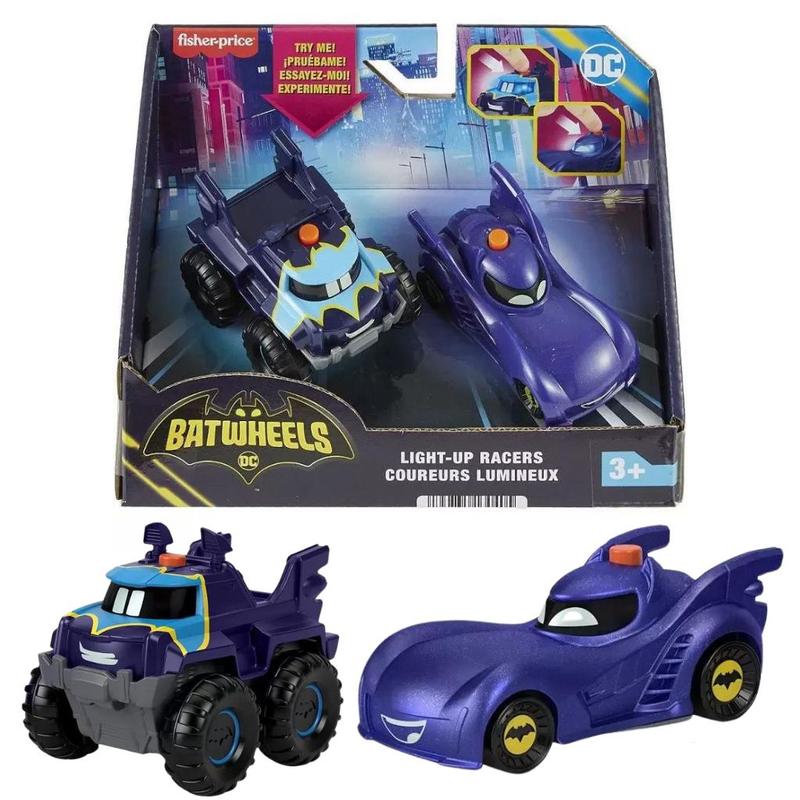 Batwheels 2 Carrinhos Com Luz Bam E Buff HML24 - Mattel - Carrinho de ...