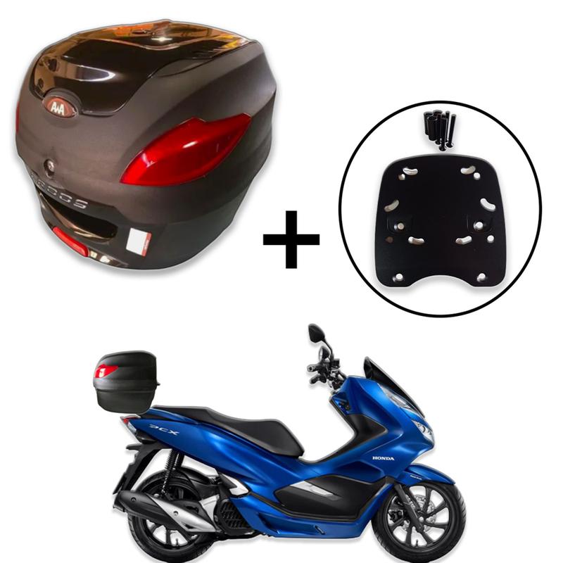 Baú 41 litros Awa Proos com Bagageiro para PCX 150 160 2013-2023 - Baú para Moto - Magazine Luiza
