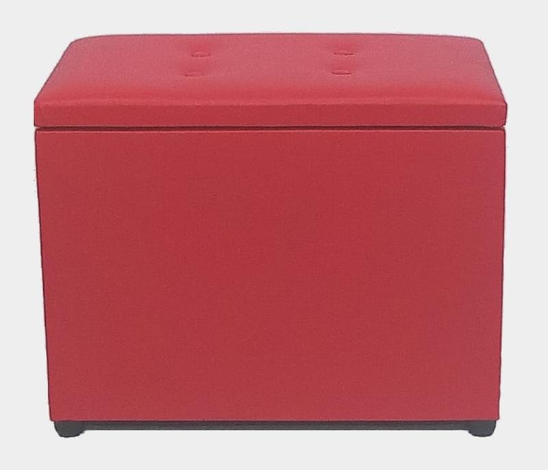 Baú Puff Art Puff do Brasil vermelho excelente para colocar abaixo ...