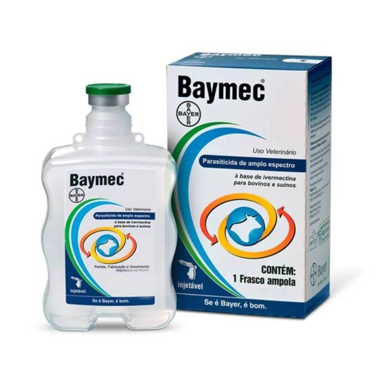 Baymec Parasiticida para Bovinos e Suínos 1 litro - Bayer - Vermífugo ...