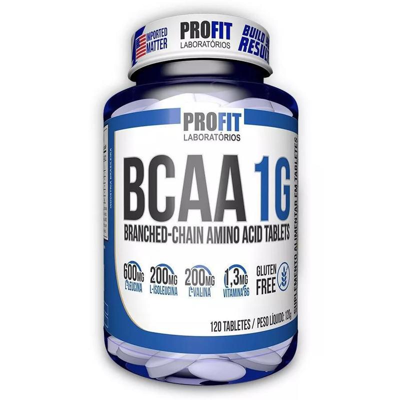 Bcaa 1G 120 Tabletes Aminoácidos Profit - BCAA - Magazine Luiza